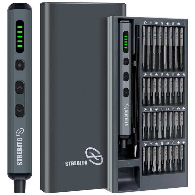 STREBITO ELEKTROSCHRAUBER 70IN1 Mini Set 64 Bits 5 Dreh EUR 45,99 ...