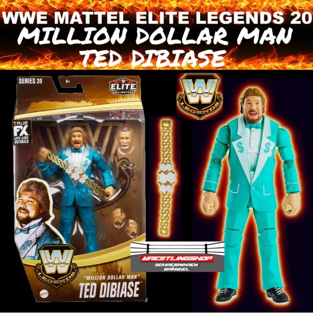 WWE MATTEL ELITE Legends Serie 20 Million Dollar Man Wrestling Figur Basic Wwf EUR 35,99 ...