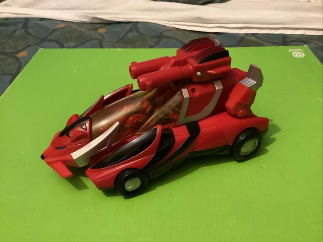 POWER RANGERS JUNGLE Fury: Red Thunder Roar Vehicle + Red Ranger Figure ...