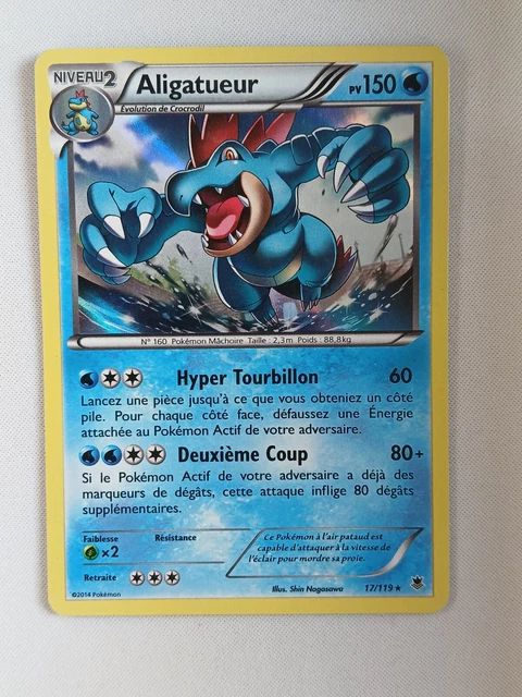 CARTE POKÉMON FRANCAIS HOLO Aligatueur (PHF 17) [GOOD] 10.04.2025A EUR ...