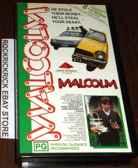 MALCOLM VHS COLIN Friels, Lindy Davies, Chris Haywood, John Hargreaves ...