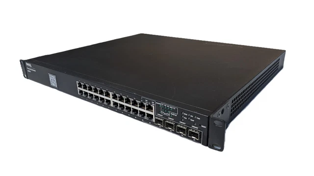 DELL POWERCONNECT 6224 24-Port Gigabit Switch+Stacking Module & Rack ...