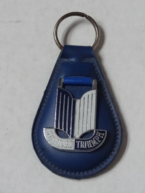 VINTAGE STANDARD TRIUMPH Grill Logo Car Key Ring Fob Century Motors Ltd ...