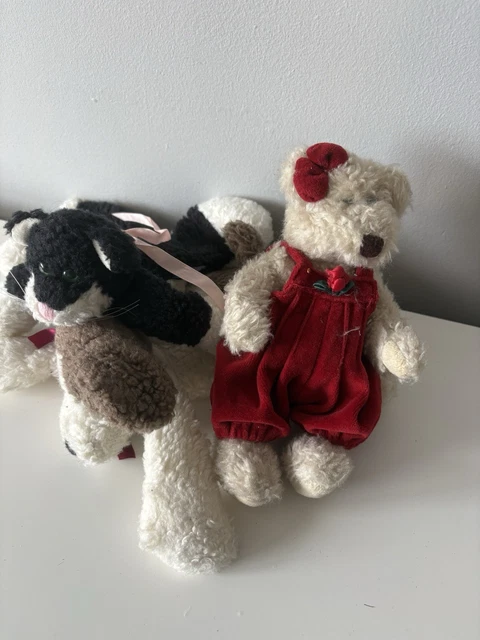 VINTAGE THE BOYDS Collection plush bundle Erin K teddy cat dog soft ...