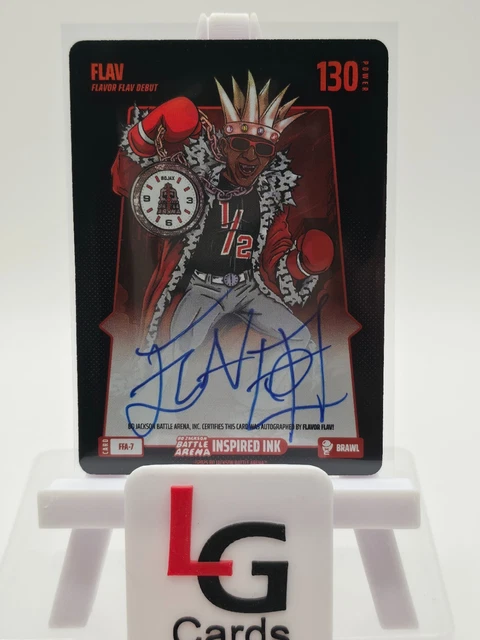 2026 BO JACKSON Battle Arena Flavor Flav ON CARD Auto SSP BRAWL RAPPER ...