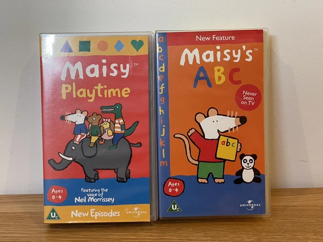 MAISY'S PLAYTIME AND ABC 2x VHS Lot Kids Family Educational Universal ...