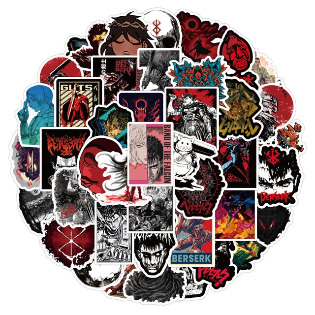 BERSERK GUTS WATERPROOF Vinyl Decal Stickers Laptop Bottle Phone Case ...