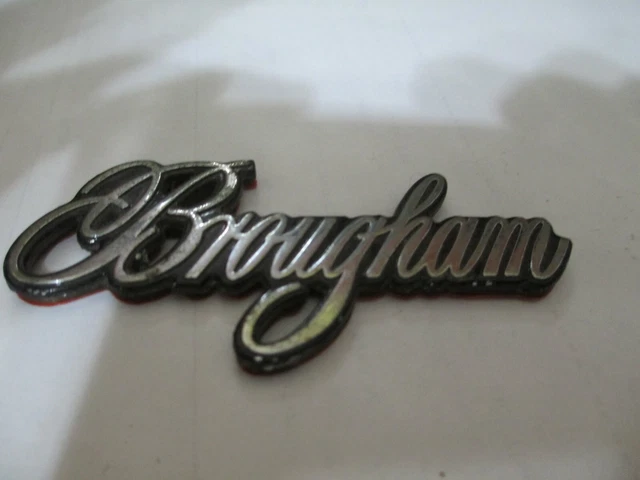 NOS OEM CADILLAC Brougham Name Plate Emblem 1988 - 90 CHROME FREE SHIP ...