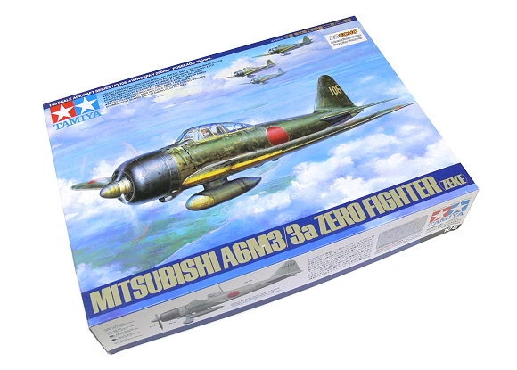 TAMIYA 61108 AIRCRAFT Model 1/48 Airplane MITSUBISHI A6M3/3a Zero ...