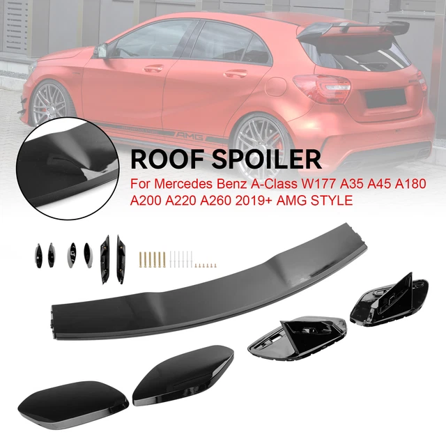 GLOSS BLACK AMG Style Rear Boot Spoiler Roof Per Mercedes A-Class W177 ...