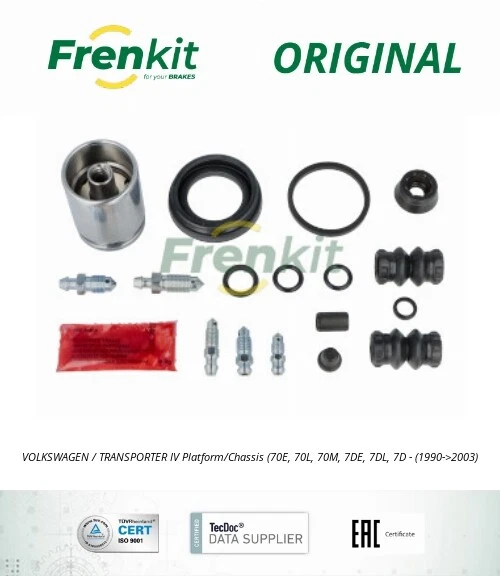 FRENKIT CALIPER REPAIR Kit + Piston 238985 - VOLKSWAGEN - TRANSPORTER IV Platfor EUR 36,24 ...
