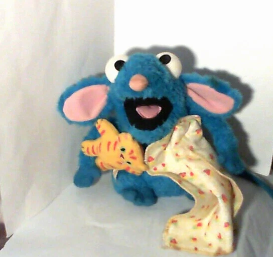 W DISNEY Plush Tutter the Mouse & Kitty Cat from Bear in The Big Blue ...