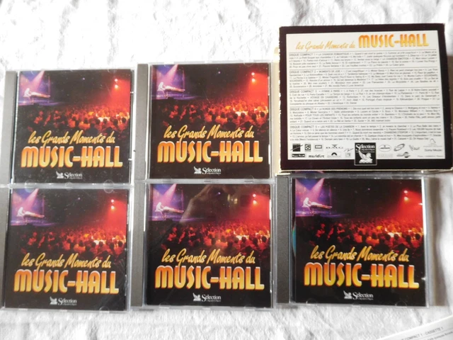 LES GRANDS MOMENTS du Music-Hall-Coffret 5 cd-réédition de 1996 ...