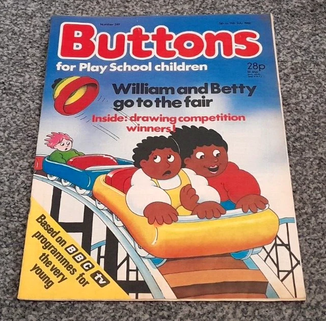 BUTTONS COMIC NO 249 Postman Pat Pigeon Street Gran Bbc Tv Children ...