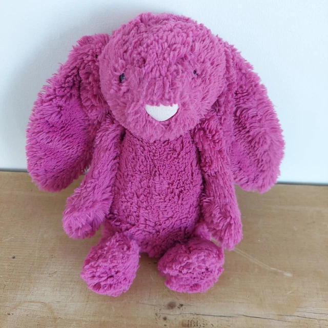 JELLYCAT BASHFUL BUNNY Pink Soft Plush Toy 8" 1956 RETIRED DISCONTINUED ...