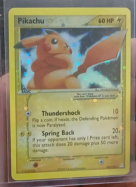 POKEMON PIKACHU GOLD Star 104/110 EX DiY Placeholder Card NM+ $19.72 ...