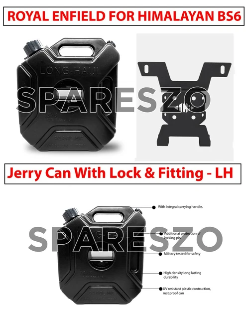 ROYAL ENFIELD HIMALAYAN BS6 "Jerry Can With Lock And Fitting" Left Hand ...