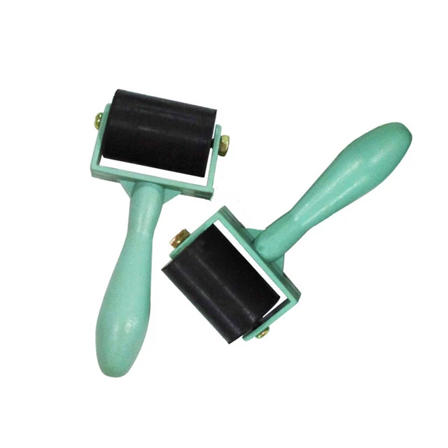 RUBBER CLAY ROLLER pottery rolling pin modelling tool non-stick brayer ...