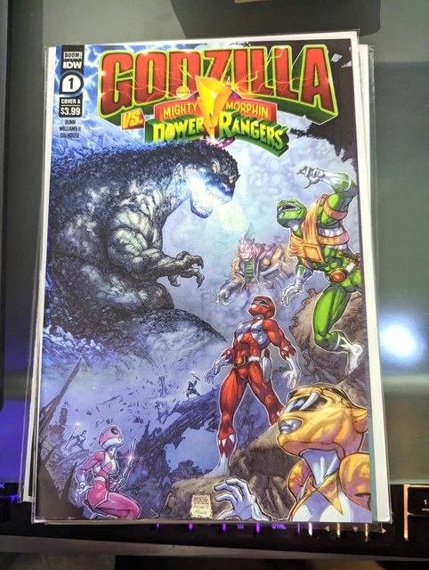 IDW BOOM GODZILLA VS Mighty Morphin Power Rangers #1 A NM couverture ...