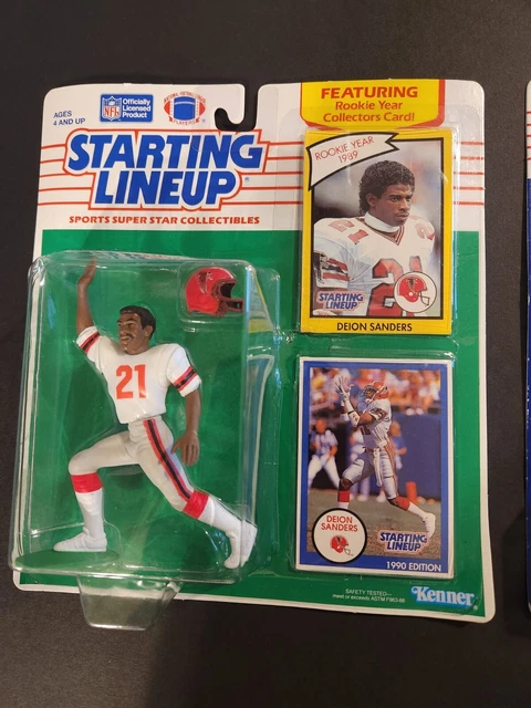 DEION SANDERS (2) Starting Lineup 1990 recrue NFL, 1995 Cincinnati Reds ...