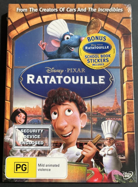 RATATOUILLE (DVD, 2007) Disney Pixar + School Book Stickers Brand New ...