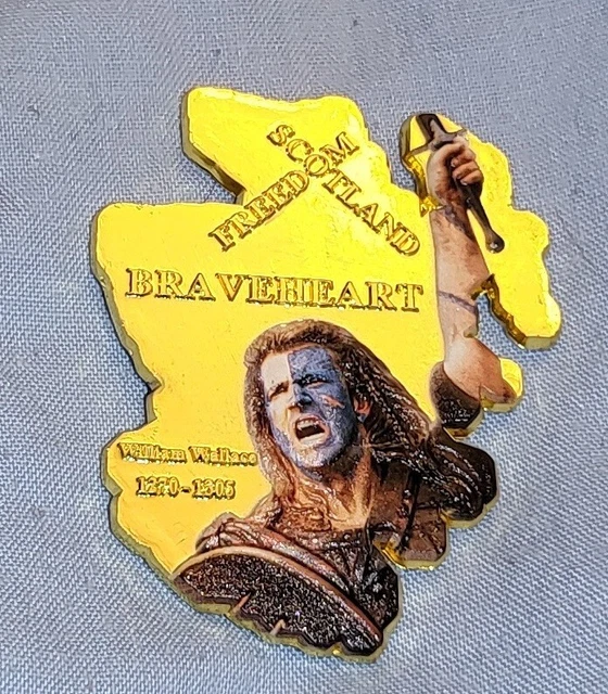 SCOTLAND FLAG MAP Gold Coin Holly wood Movie Mel Gibson Glasgow Bonnie ...