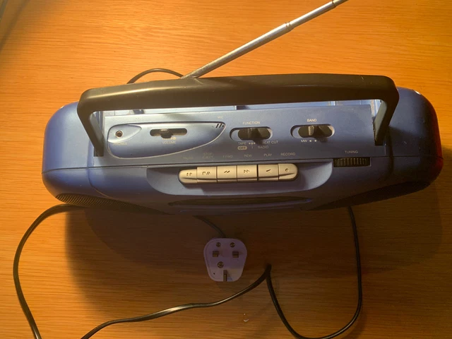 VINTAGE BUSH STEREO Radio Cassette Tape Recorder Player SRC 161 Blue. £ ...