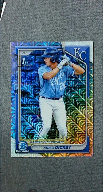 MEGA MOJO REFRACTOR cromado Bowman 2024 #BCP-19 Jared Dickey Royals EUR ...