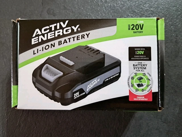 ACTIV ENERGY LI-ION Battery 20V / 2.0Ah for Aldi Ferrex Tools Brand New & Unopen £17.99 ...