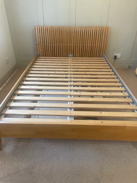 IKEA DOUBLE WOOD Bed Frame £83.90 - PicClick UK
