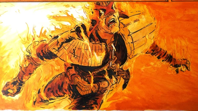 JUDGE DREDD 2000AD original comic artwork. Mechanismo Returns by Peter ...