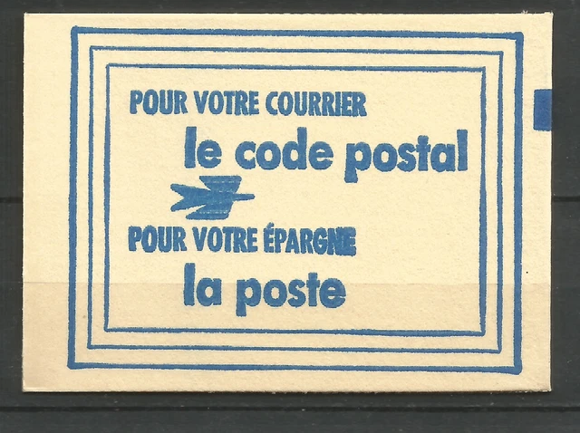 TIMBRES FRANCE CARNET Neuf** Vignette Code Postal 33000 Bordeaux 1 ...