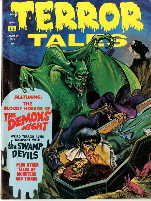 TERROR TALES MAGAZINE # 1 Vol 4 PRESQUE COMME NEUF - Février 1972 Voir ...