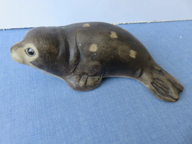 VINTAGE POOLE POTTERY Stoneware Seal Pup Signed WWF £9.50 - PicClick UK