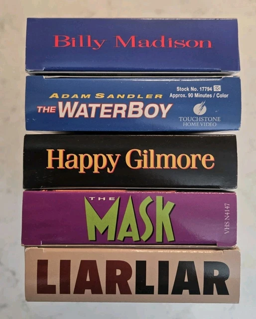 ADAM SANDLER JIM Carrey VHS Lot (Billy Madison, Happy Gilmore, Liar ...