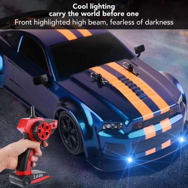(DUAL BATTERIES)1/14 RC Drift Car Anti Interference 2.4G Remote Control ...