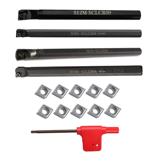 PORTE-OUTIL DE TOURNAGE facile à remplacer + insert en carbure pour un usinage EUR 46,39 ...