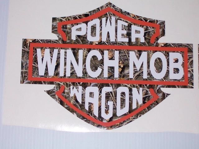 CAMO POWER WAGON Winch Mob Window or Bed side Decals Sticker Decal $15. ...