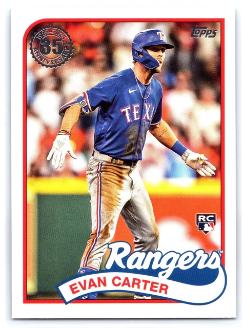2024 TOPPS SERIES 2 Evan Carter RC insert Throwback Rangers Texas EUR 0 ...