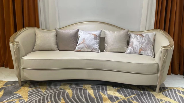 LUXE CANAPÉ MEUBLE Salon Canapés 3 Places Bois Véritable Italien Style Neuf EUR 4.703,61 ...