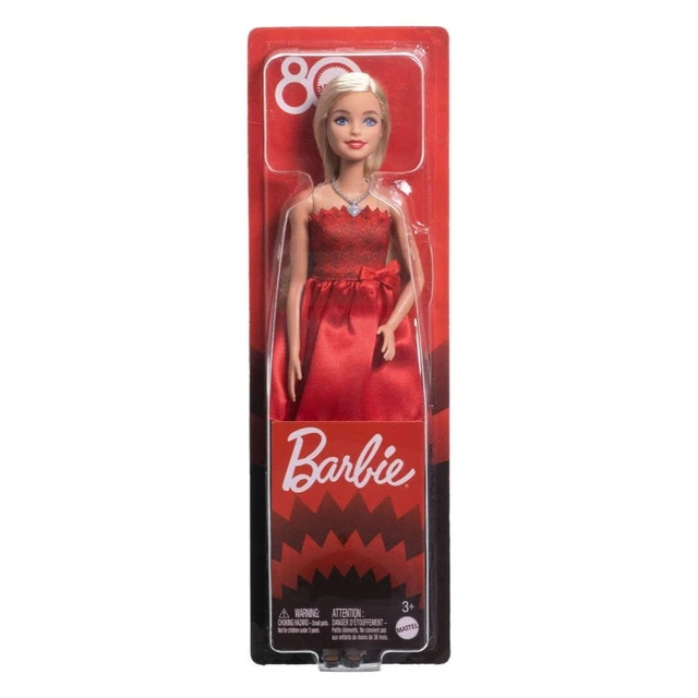 BARBIE MATTEL 80TH Anniversary Ruby Red Celebration Fashion Doll NEW ...