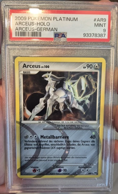 POKEMON ARCEUS LVL.100 AR9 Platinum Arceus Psa 9 Pop 9 No Higher Low ...