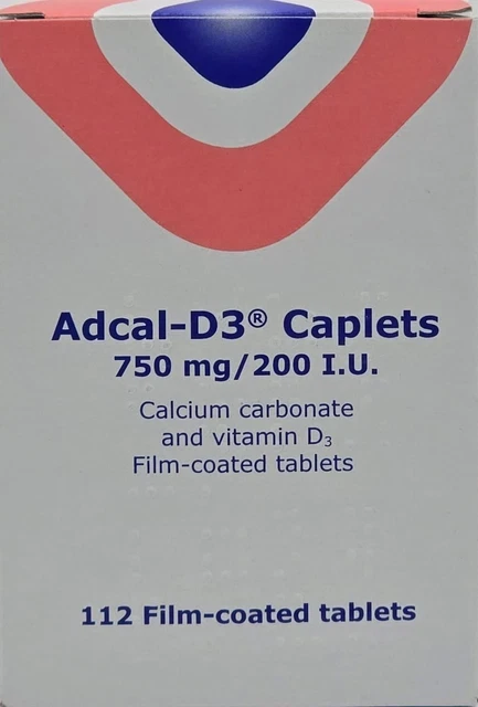 ADCAL D3 750MG/200IU 112 Tablets | Calcium & Vitamin D | EXP 09/2026 £5 ...