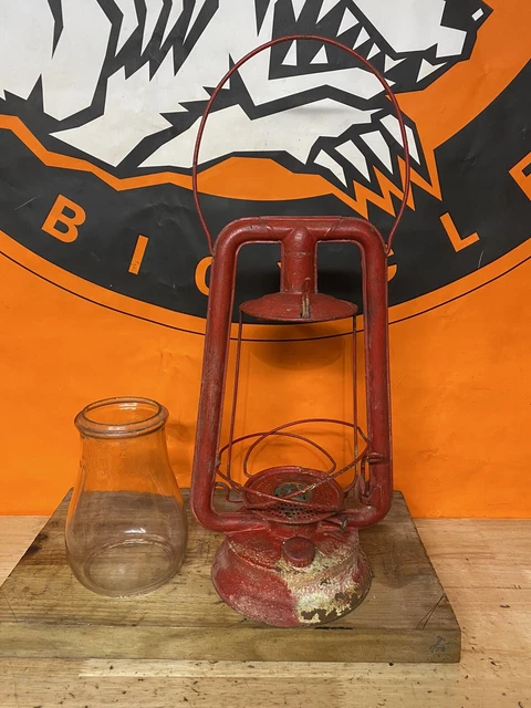 VINTAGE RAYO RAILROAD Kerosene Lantern with Clear Dietz Globe Glass £39 ...