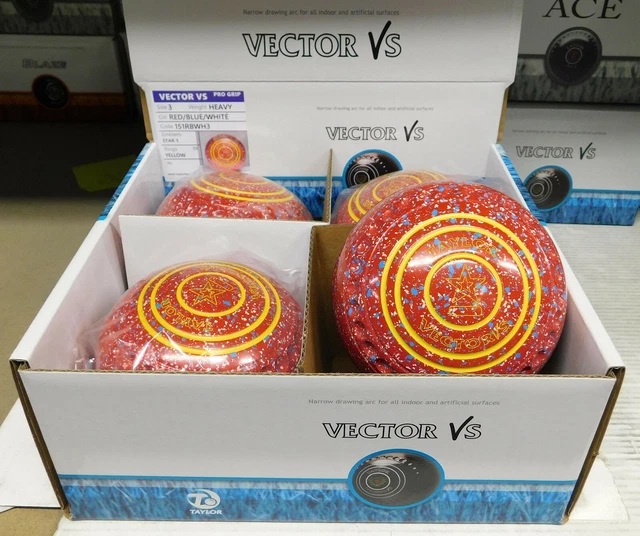 THOMAS TAYLOR VECTOR VS Bowls size 3 Red/Blue/White BNIB £219.99 ...
