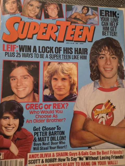 SUPERTEEN JANUARY 1980 Eric Estrada Matt Dillon Andy Gibb £13.01 ...