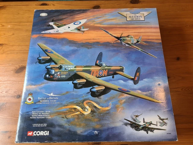CORGI AA32602 BATTLE of Britain Memorial Flight , AND a print of ...
