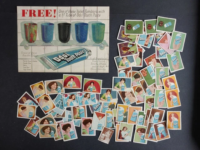 VINTAGE ODOL TOOTHPASTE - Advertising Poster / Cinderella Stamps ...