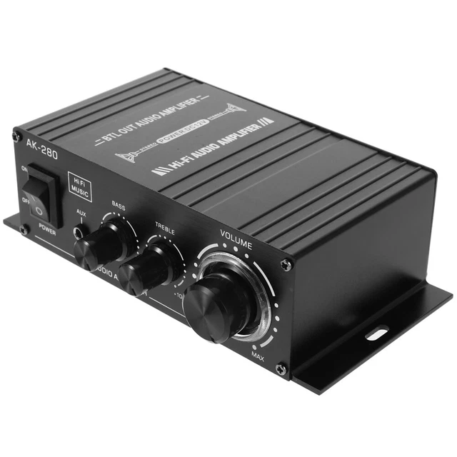 MINI AMPLIFIER PORTABLE Audio Amplifier 12V Compact Amplifier Small ...