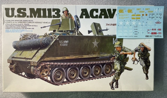 1.35 TAMIYA 35135. Us M113 Acav Apc “Vietnam War” From Uk So No Extra ...